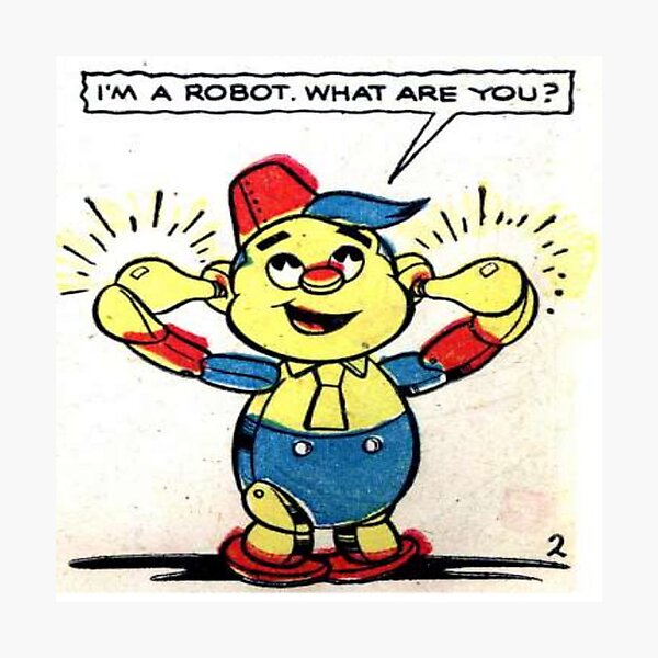 Impression photo « je suis un robot, qu'est-ce que tu es affiche de ...