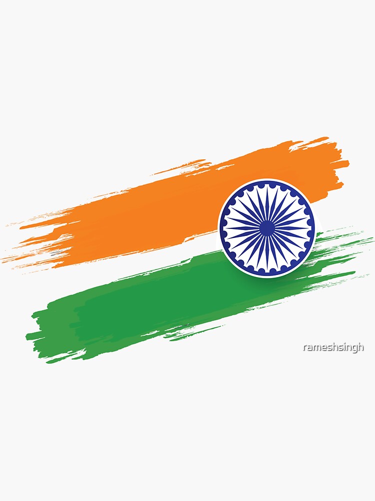 "Indian Flag " Sticker for Sale by rameshsingh | Redbubble