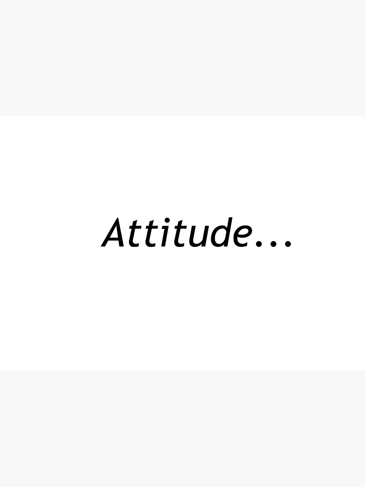 "Attitude slogan" Sticker for Sale by AVSDesigns | Redbubble