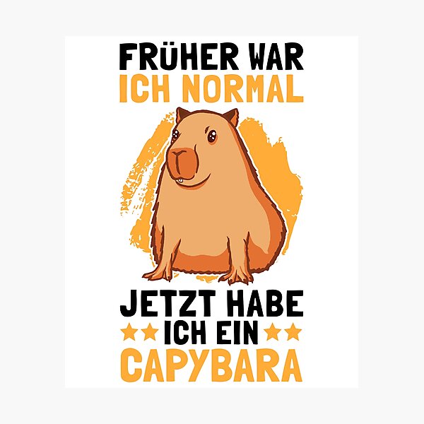 Lámina fotográfica «El carpincho solía ser un roedor carpincho normal ...