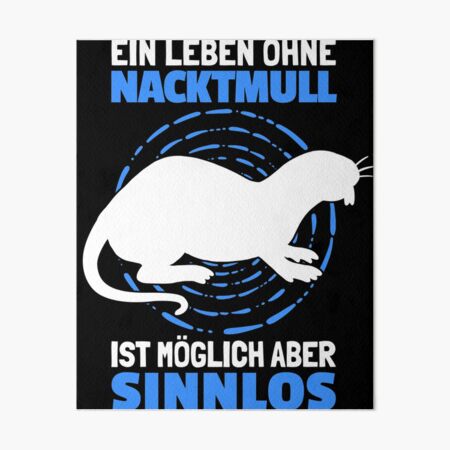 Lámina rígida «La vida sin una rata topo desnuda roedor roedor ...