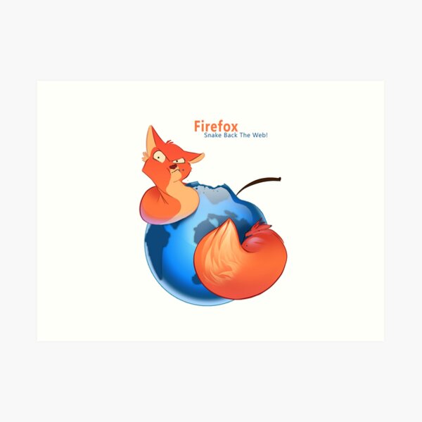 "Firefox" Art Print by Miles-DF | Redbubble