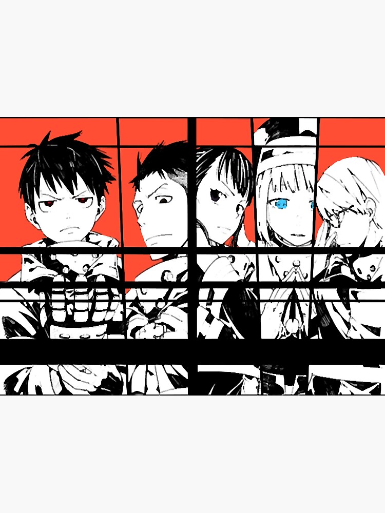 "Fire force team 8 " Sticker for Sale by IssamAlan | Redbubble