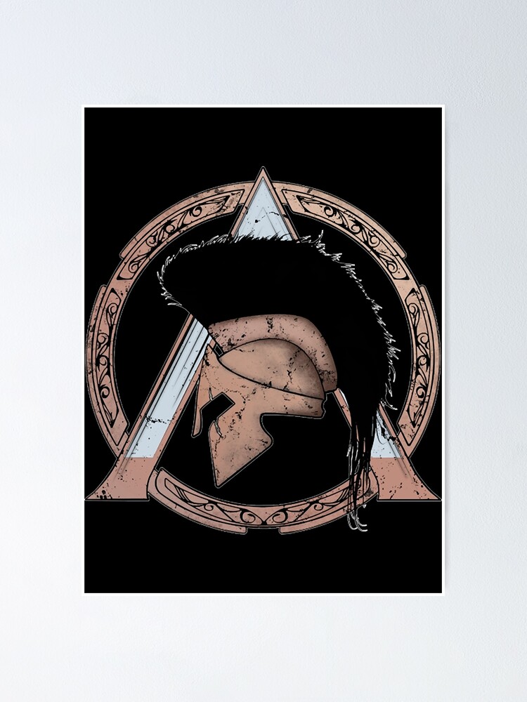 "Leonidas Helmet and Sparta Symbol " Poster by corySchan00 | Redbubble