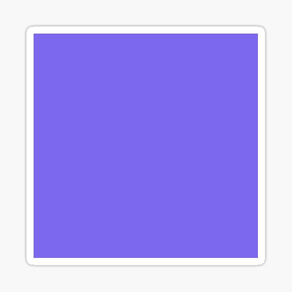 "color medium slate blue" Sticker for Sale by kultjers | Redbubble
