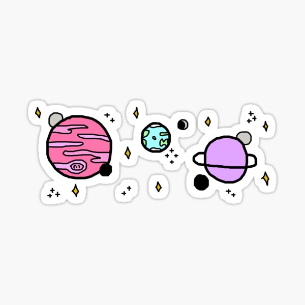 "Space 3 " Sticker by poppetini | Redbubble