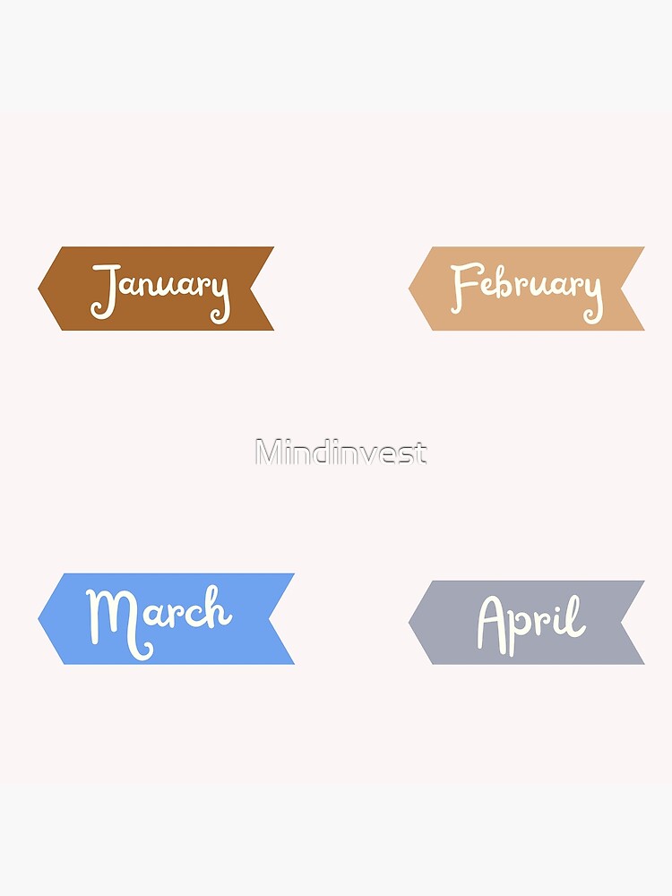 "Months of the year aesthetic " Photographic Print for Sale by ...