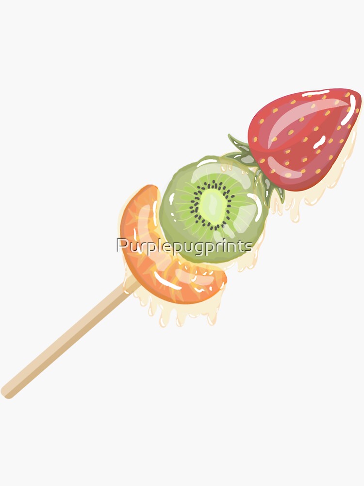 "Tanghulu" Sticker for Sale by Purplepugprints | Redbubble