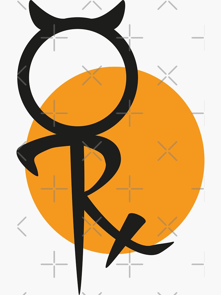 "Mercury Retrograde Symbol" Sticker for Sale by LuckyBurgh | Redbubble
