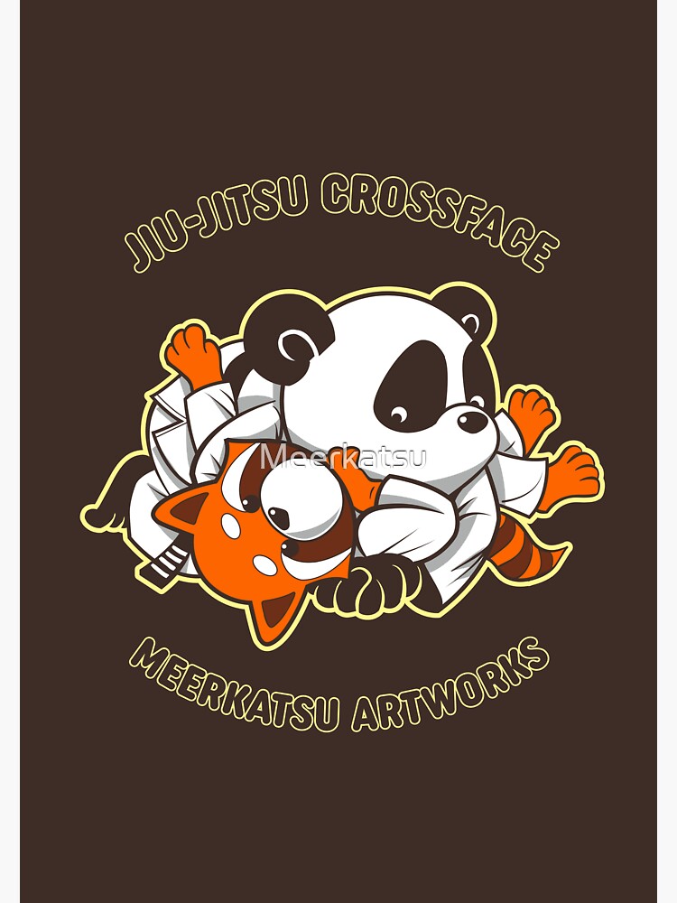"Crossface Pandas" Sticker for Sale by Meerkatsu | Redbubble