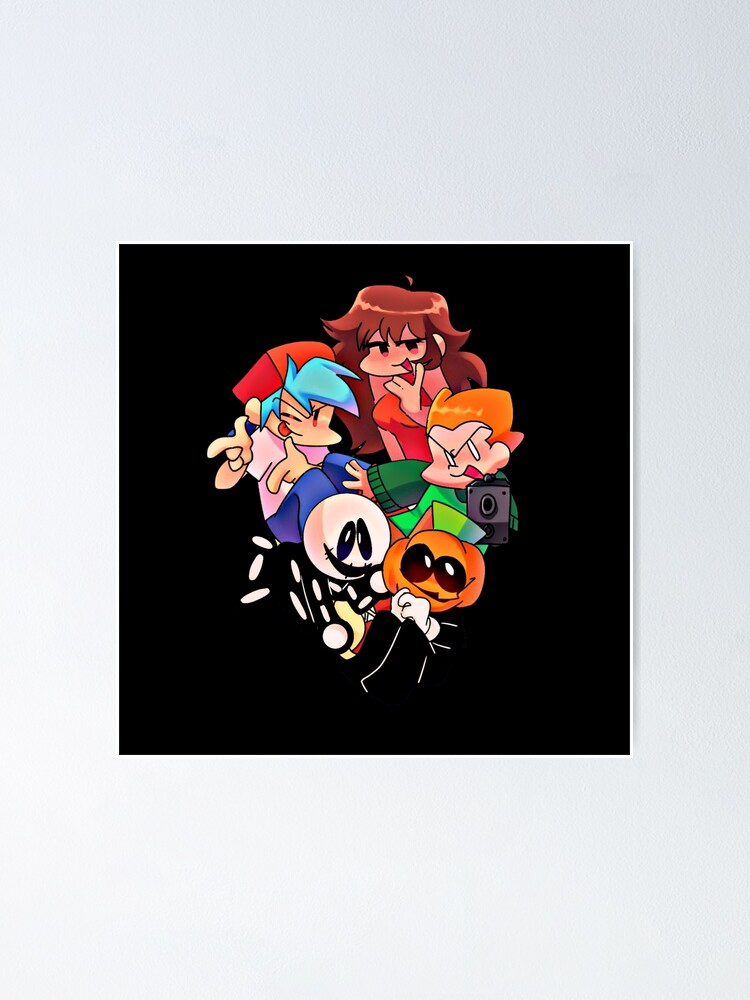 Póster «Friday Night Funkin novio, novia, pico, patina y bombea los ...