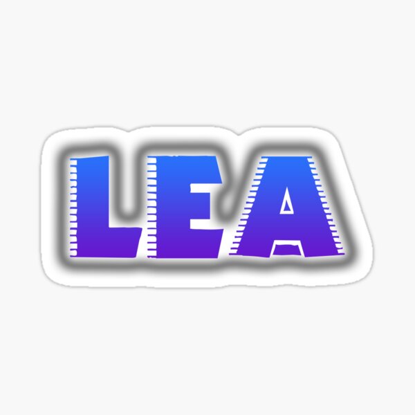 "LEA" Sticker for Sale by vidacnodic | Redbubble