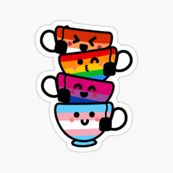 "lgb-tea sticker!" Sticker for Sale by libby-dee | Redbubble