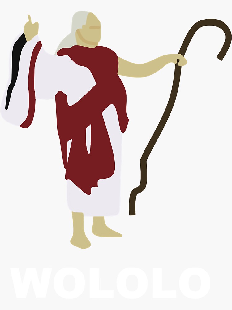 "Wololo (Red)" Sticker for Sale by RolandMBrown | Redbubble