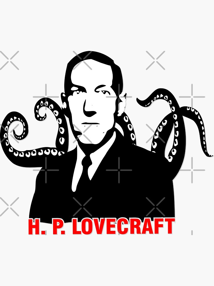 "H. P. Lovecraft." Sticker for Sale by Nordwind | Redbubble