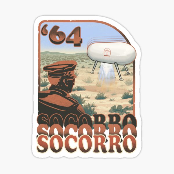 "Socorro UFO 64" Sticker for Sale by RedactedOrb | Redbubble