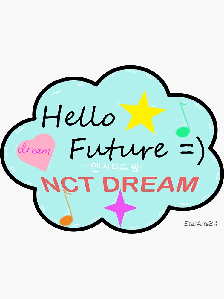 "NCT Dream's Hello Future Cloud Design" Sticker for Sale by StarArts24 ...