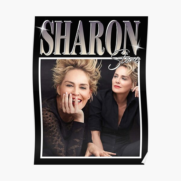 "Sharon stone" Poster by silvieex | Redbubble