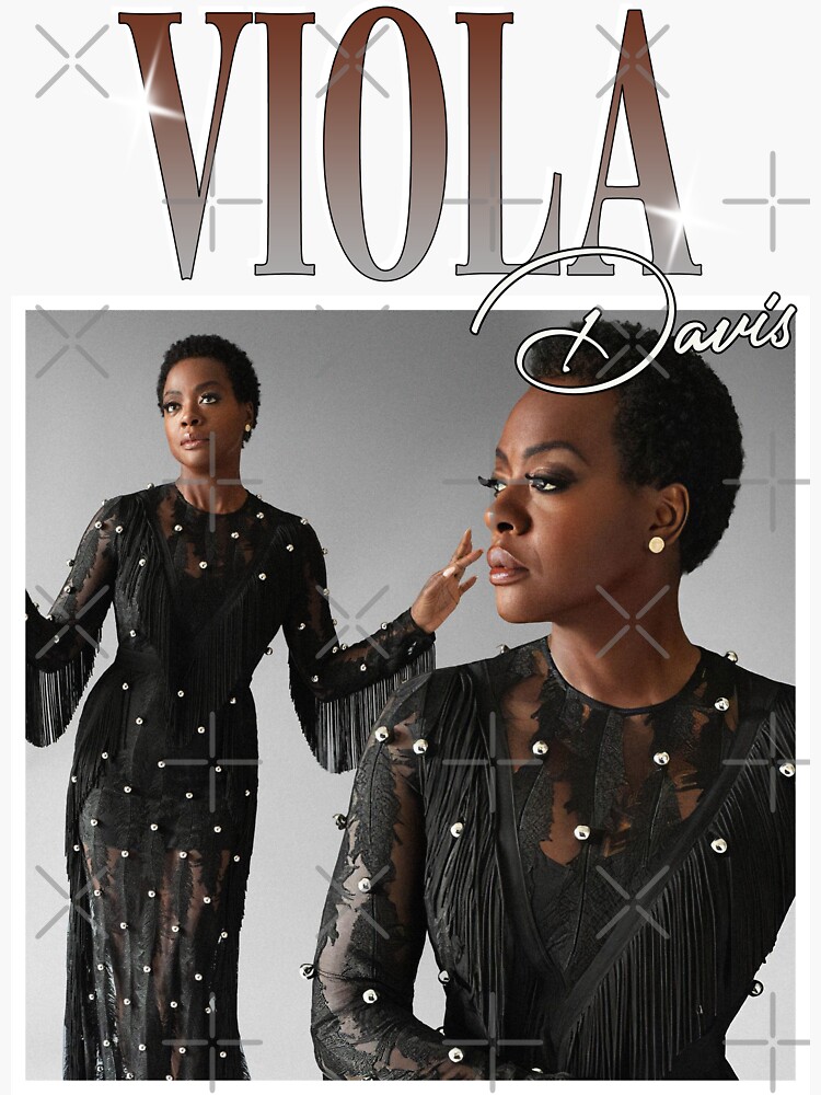 "Viola Davis" Sticker for Sale by silvieex | Redbubble