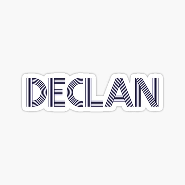"DECLAN" Sticker for Sale by jellyfishana | Redbubble