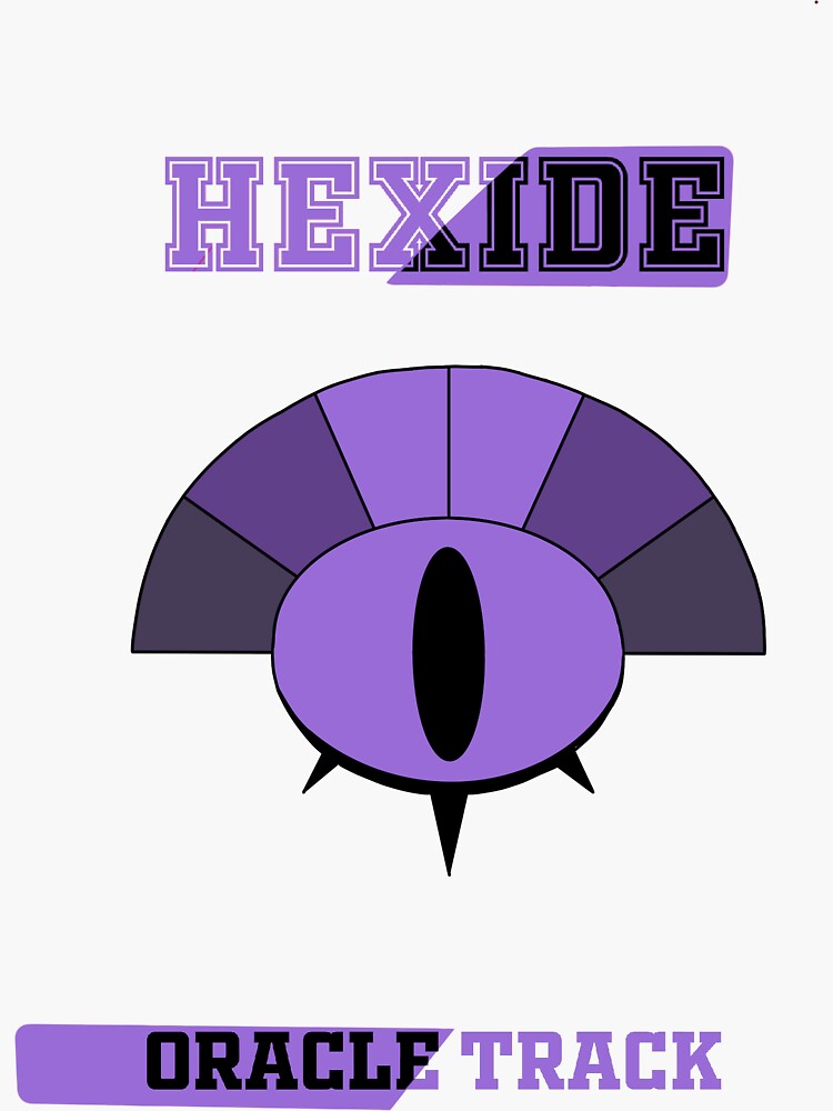"Hexide Oracle Track" Sticker for Sale by thedoodlecafe | Redbubble