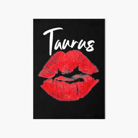"Juicy Red Lips Taurus Zodiac Sign" Art Board Print by MorganSimmons ...