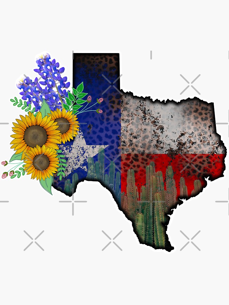 "Distressed Texas flag" Sticker for Sale by CDBCreations | Redbubble