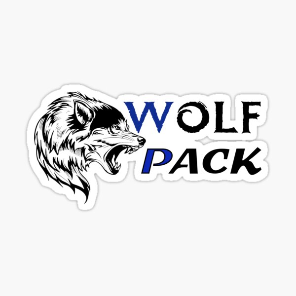"Wolf pack" Sticker by Aishuworld1 | Redbubble