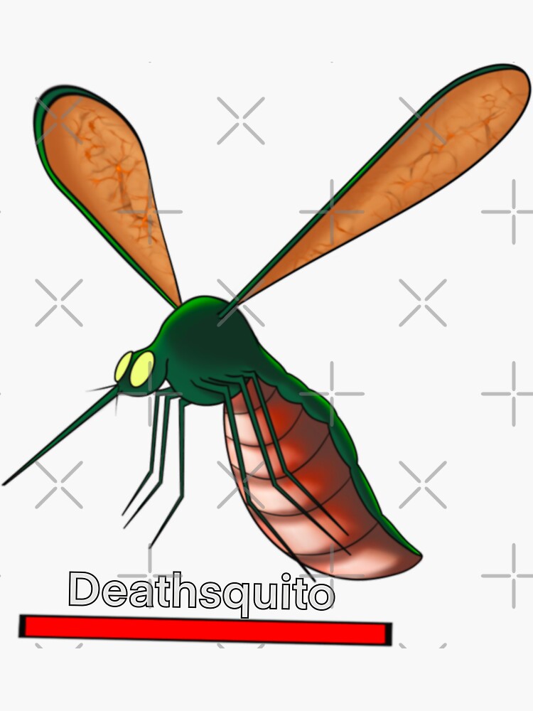 "deathsquito" Sticker by Arte7am | Redbubble