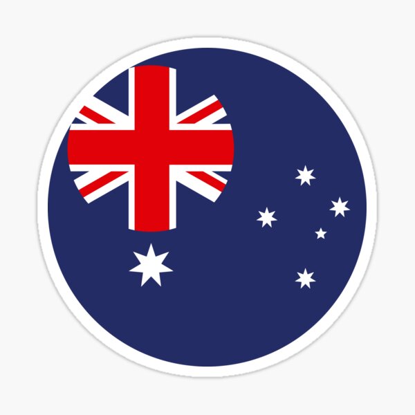 "Unique Australian roundel flag" Sticker for Sale by Ricogfx | Redbubble