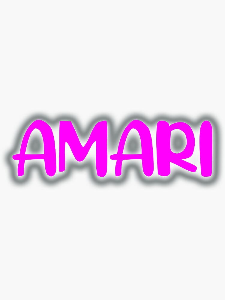 "AMARI" Sticker for Sale by pink-name | Redbubble