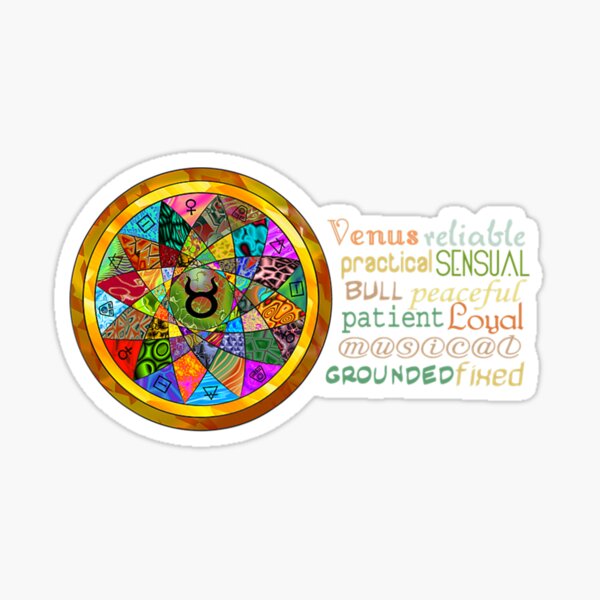 "Taurus Astrology Traits" Sticker for Sale by MorganSimmons | Redbubble