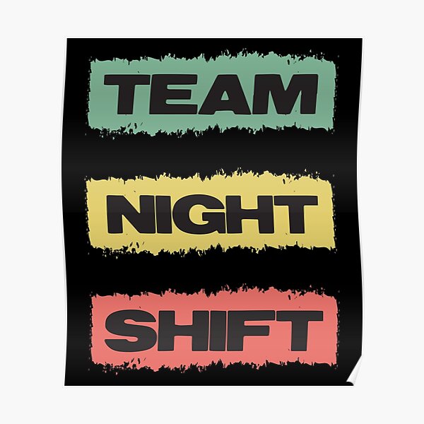 "TEAM Night Shift Retro Gift for Doctors Nurses and all overnight ...