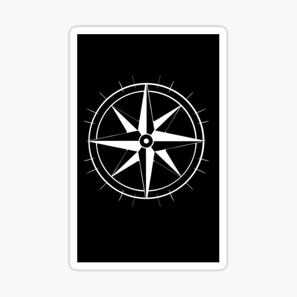 "Compass" Sticker by Paintandpencil | Redbubble