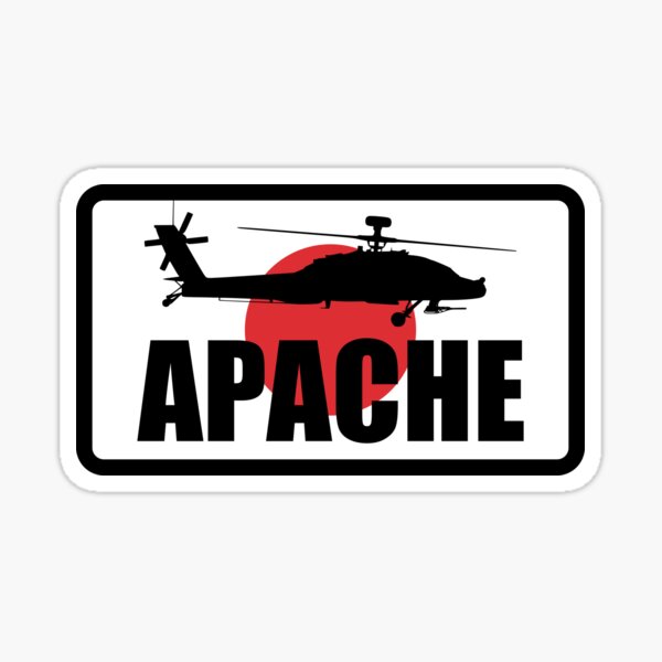 "Japan AH-64 Apache Patch" Sticker for Sale by TGStudios | Redbubble