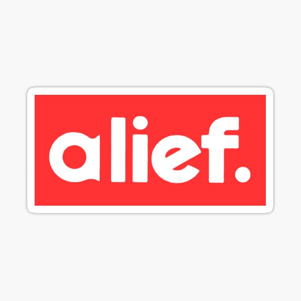 "Alief" Sticker for Sale by TekknoOutfits | Redbubble