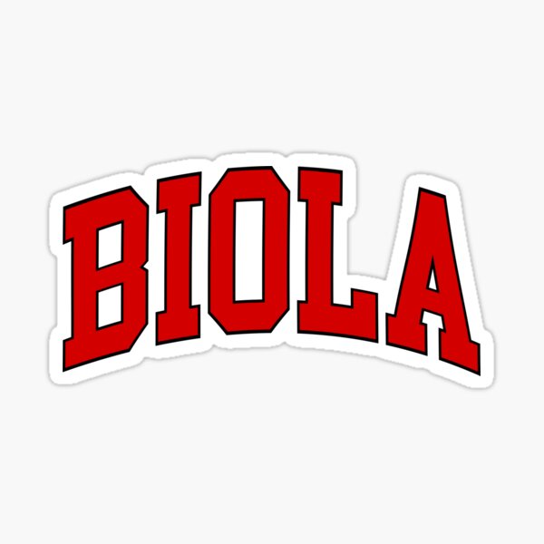 "biola university - college font curved" Sticker for Sale by ...