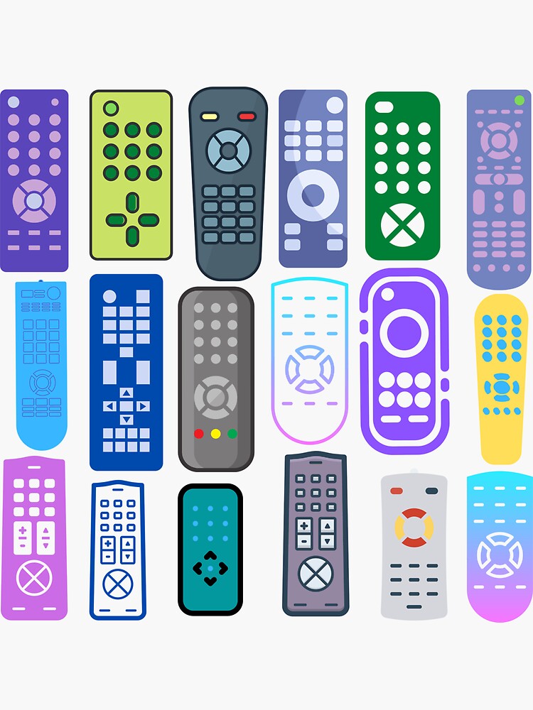 "Remote Controls" Sticker by MackHunter0711 | Redbubble