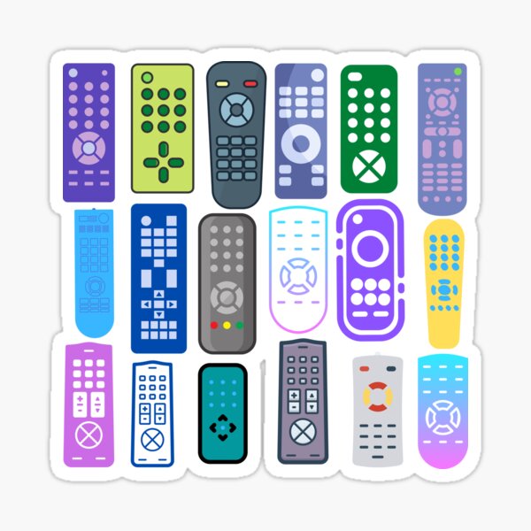 "Remote Controls" Sticker by MackHunter0711 | Redbubble