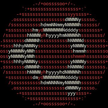 Camiseta esencial for Sale con la obra «Logotipo de arte ASCII de ...