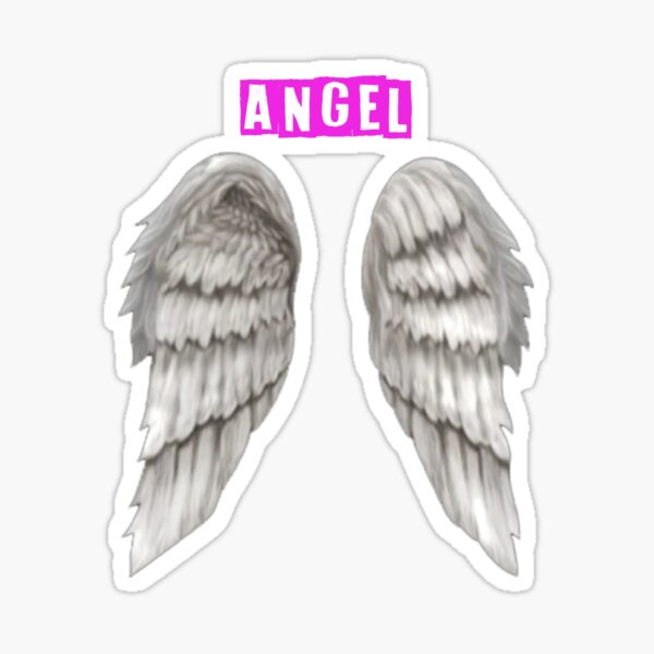 "Angel Wings - Pink" Sticker by BeautyExpress89 | Redbubble