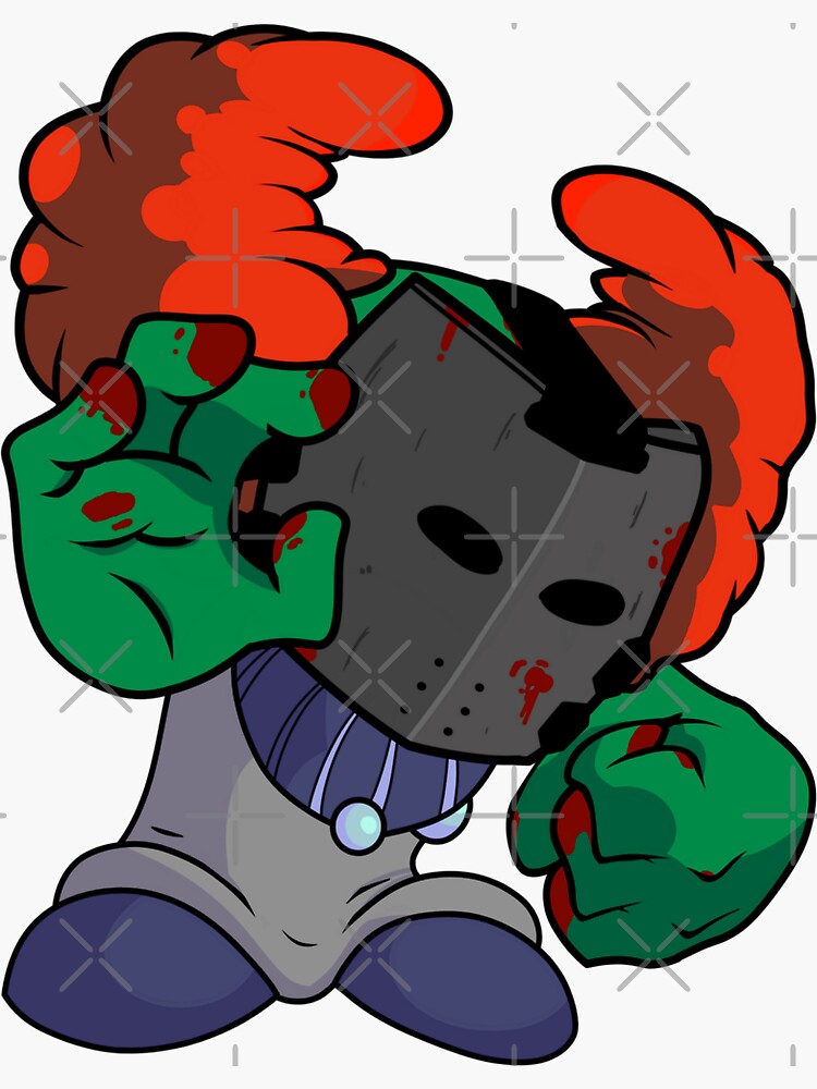"Tricky fnf mod character" Sticker for Sale by AbrekArt | Redbubble