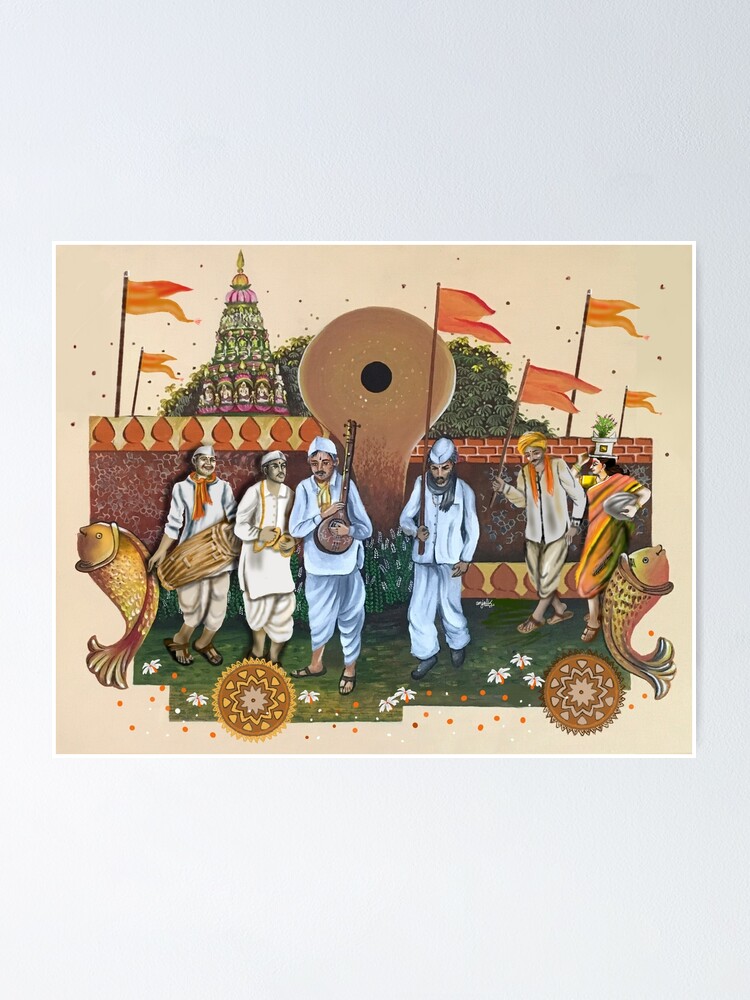 "Pandharpur Wari" Poster for Sale by anjaliswami | Redbubble