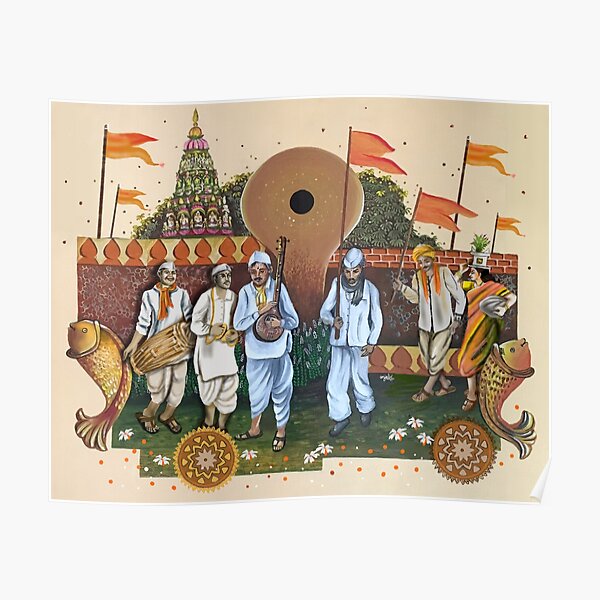 "Pandharpur Wari" Poster for Sale by anjaliswami | Redbubble