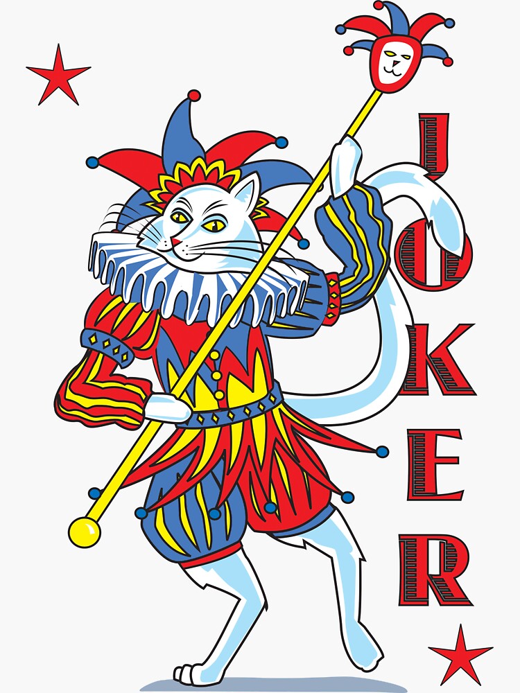 "Cat Jester" Sticker for Sale by Cat-agious | Redbubble