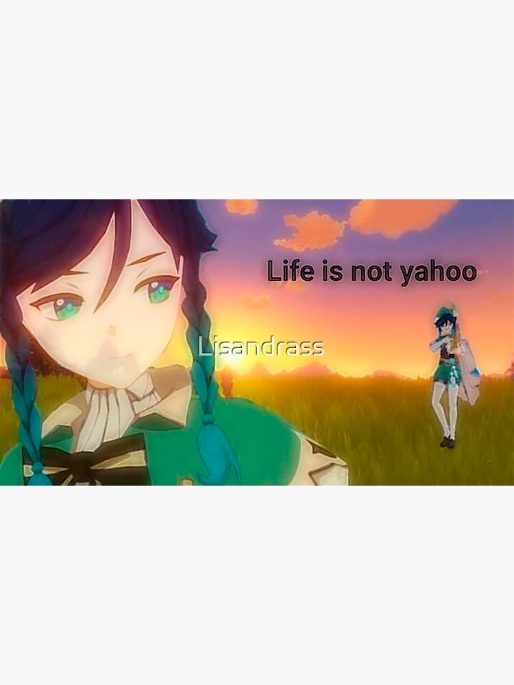 "Genshin Impact Venti meme " Sticker for Sale by Lisandrass | Redbubble