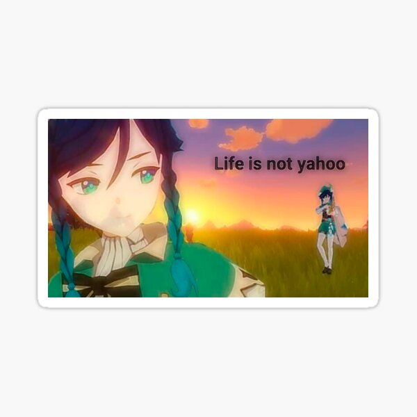 "Genshin Impact Venti meme " Sticker for Sale by Lisandrass | Redbubble