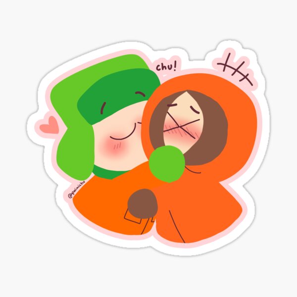 south park| k2 (kyle x kenny) sticker ★" Sticker for Sale by ...