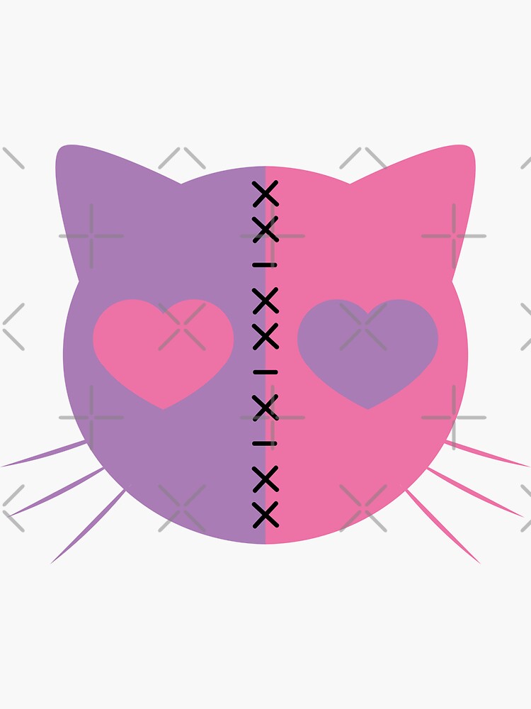 "Emo Cat " Sticker by sasyall | Redbubble