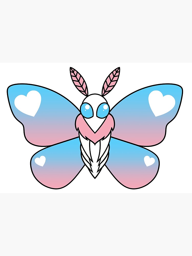 "Trans Pride Moth" Poster for Sale by Pastelgeist | Redbubble